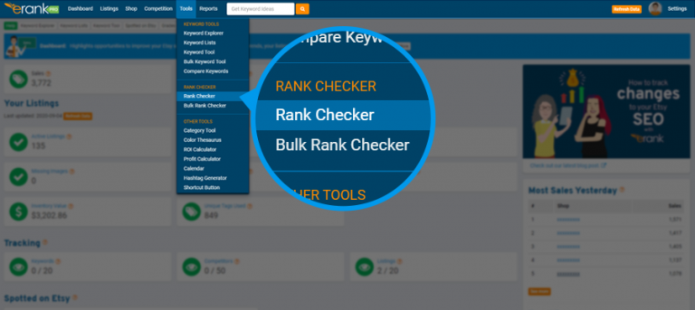 Rank Checker: eRank's Free SEO Tool - eRank Help